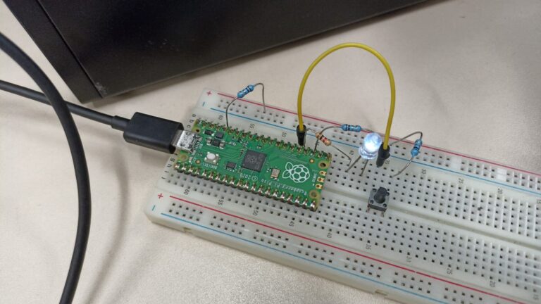 Read A Button With Raspberry Pi Pico And Micropython Fritzenlab Electronics
