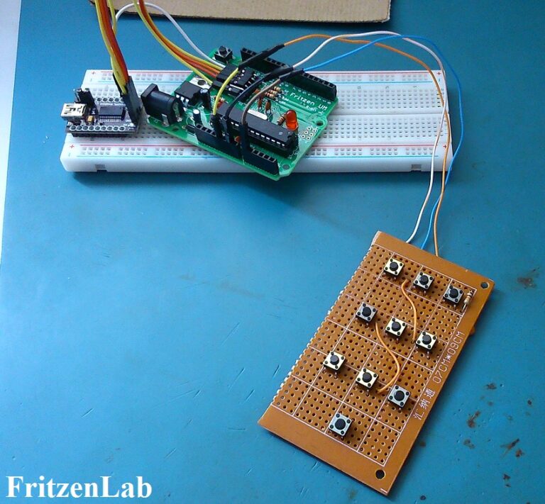 Analog Input Keypad With Arduino Fritzenlab Electronics